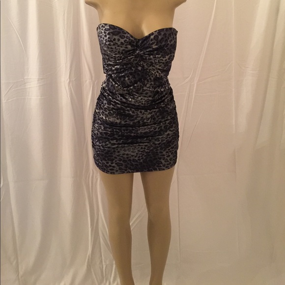 Dresses | Sexy Leopard Print Strapless Dress | Poshmark
